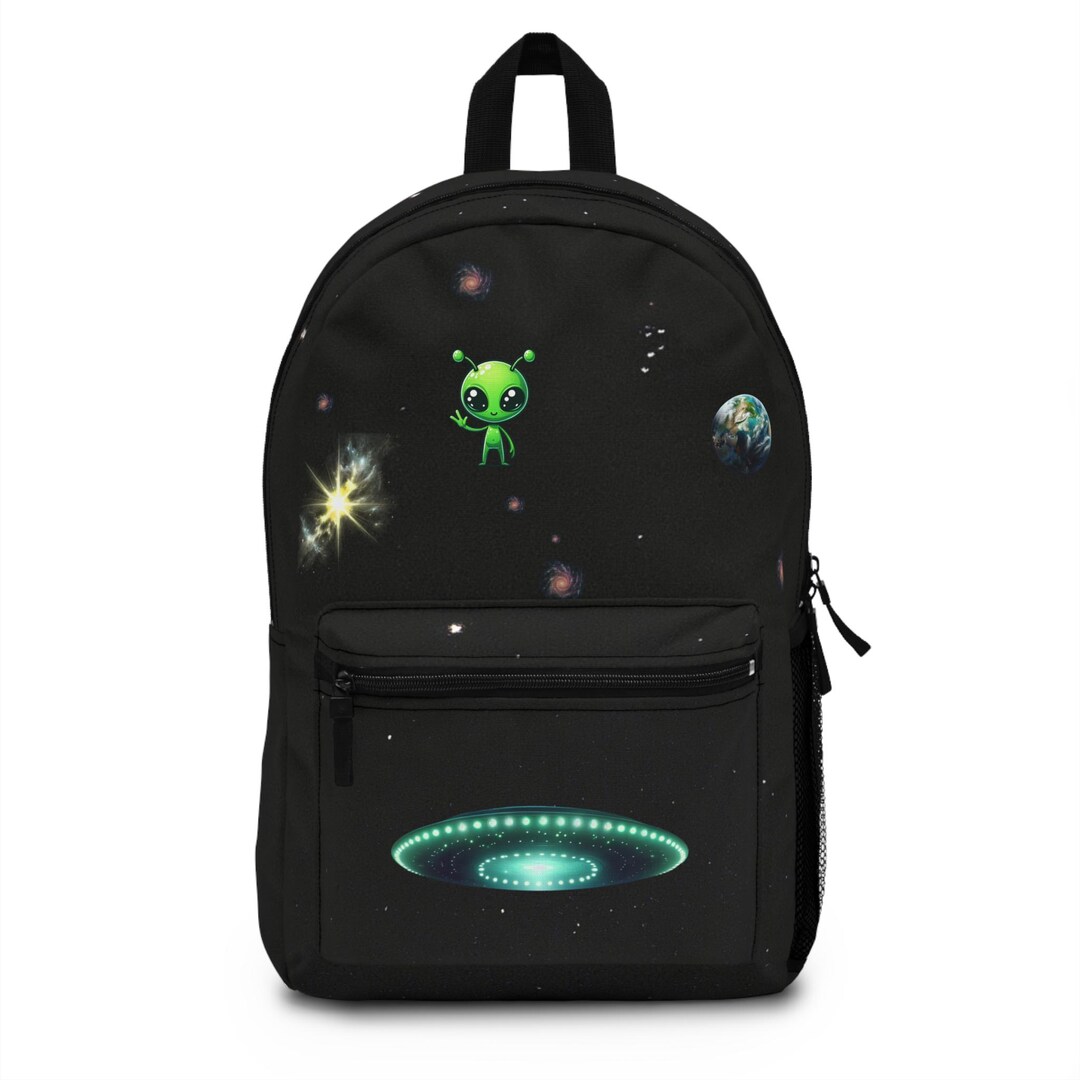 Cosmic Alien Backpack - Bag for Space Lover's, Cute Alien Design ...