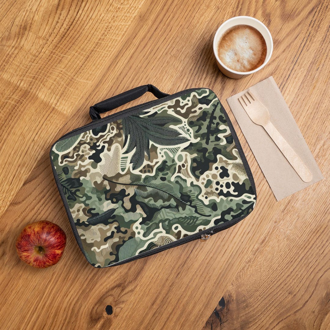 Military Camo Lunch Bag, Insulated Meal Prep Bag, Stylish School Lunch ...