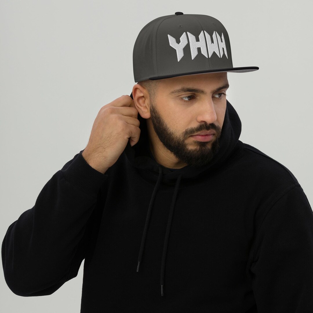 YHWH 3D Puff Embroidered Trucker Hat – Christian Snapback With Yahweh ...