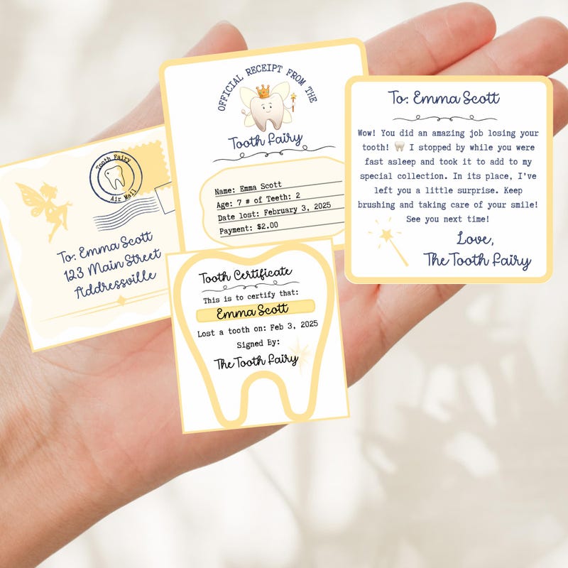 Tooth Fairy Envelope - Etsy