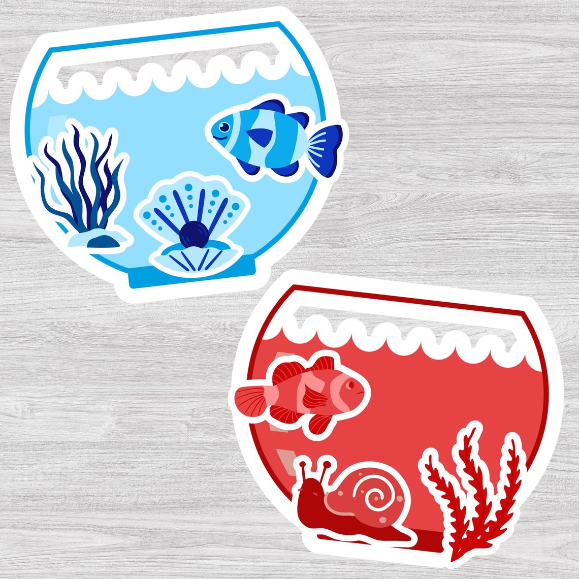 Printable Fishbowl Color-matching Memory Game PDF | Instant Download ...