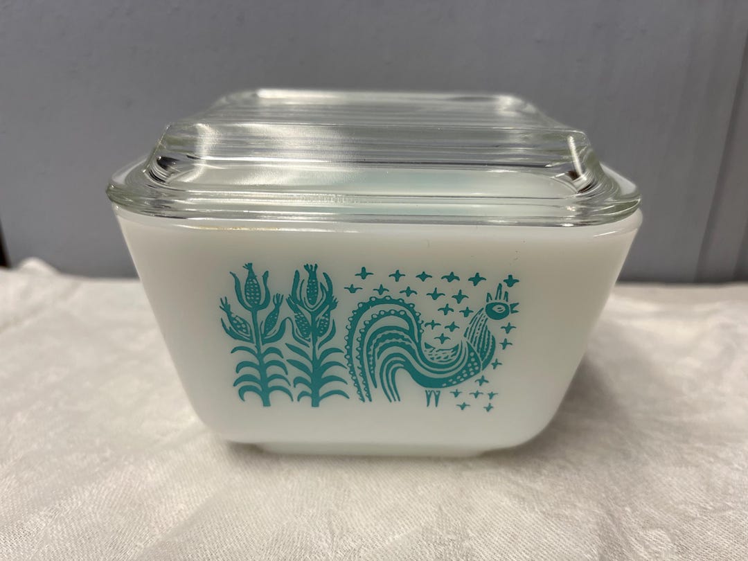 Vintage PYREX Amish Butterprint Pattern Small Refrigerator Dish With ...