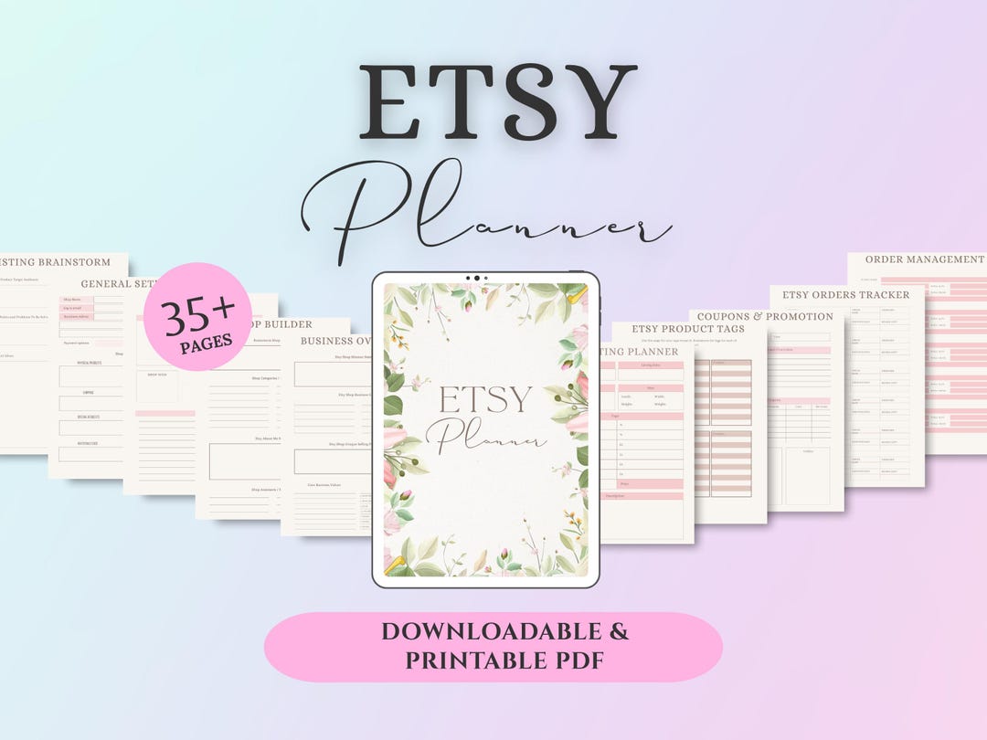 Etsy Shop Planner A4 | Seller Organizer (digital Download) - Etsy