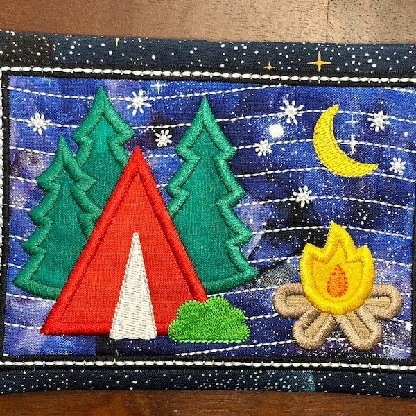 Camping Mug Rug - Etsy
