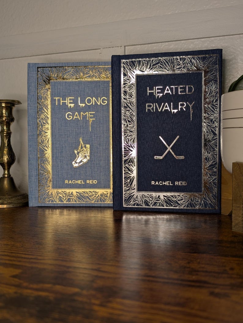 Heated Rivalry & the Long Game by Rachel Reid Handmade Hardcover ...
