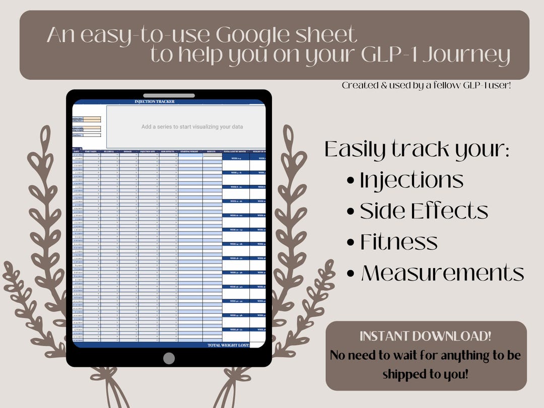 GLP-1 Tracker (injection Tracker, Side Effect Tracker, Fitness Tracker ...