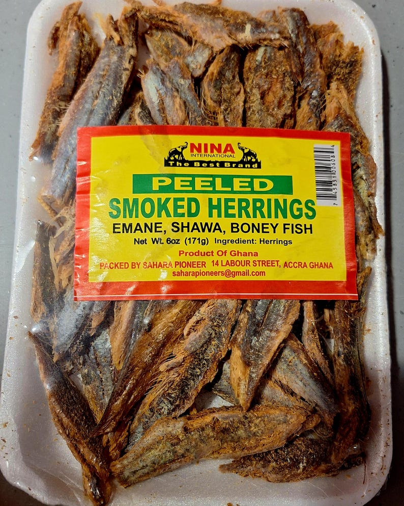 Peeled Smoked Herrings, Emane, Shawa, Boney Fish, Amane, Man Gbin. - Etsy
