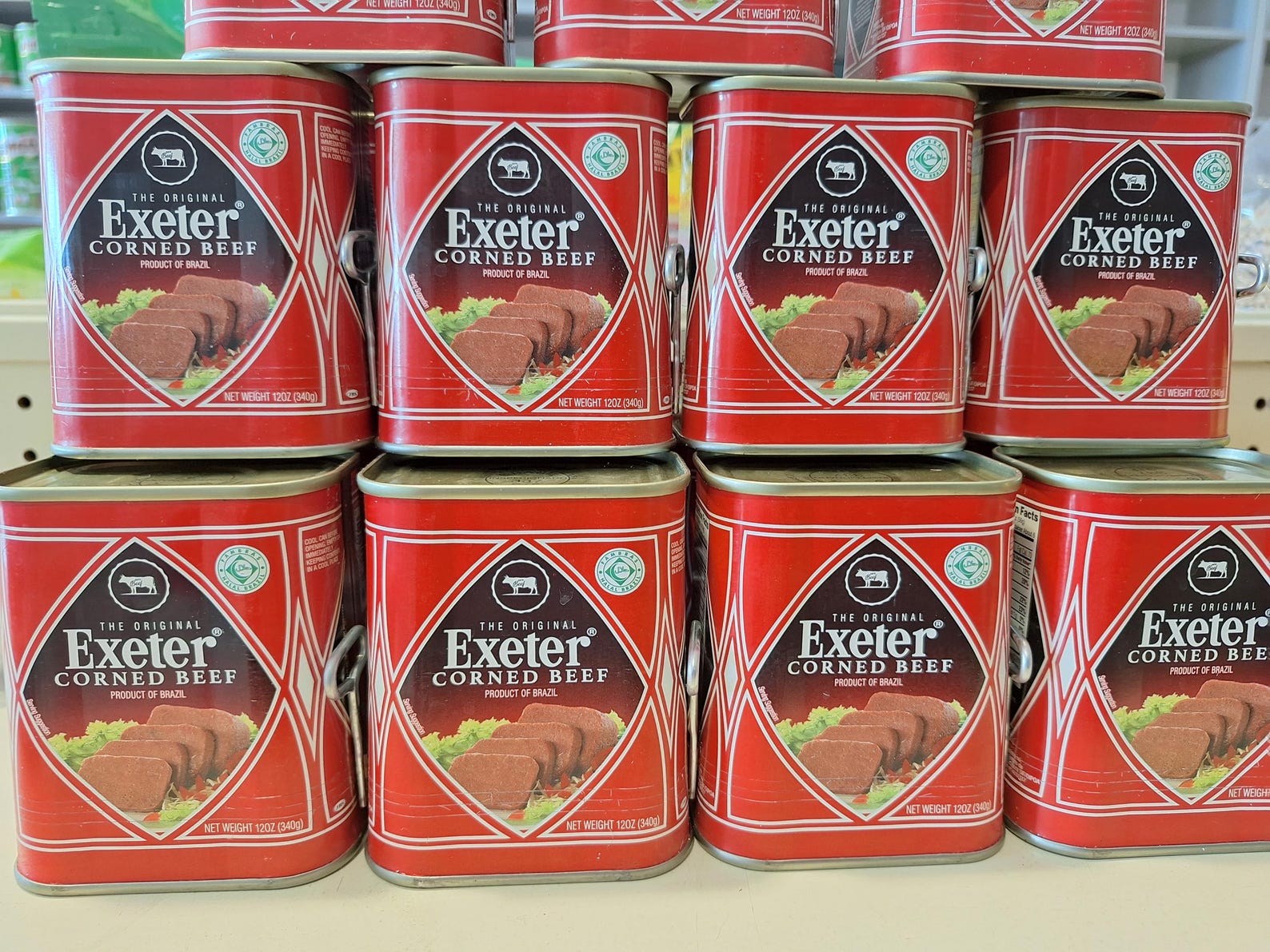 Original Exeter Corned Beef, Canned Beef, Exeter Product of Brazil. - Etsy