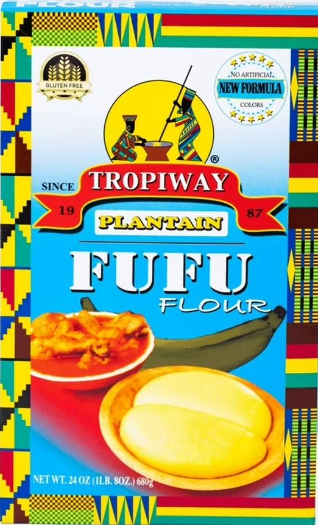 Tropiway Instant Plantain Fufu 24oz / Plantain Fufu, Ghana Fufu, Gluten ...