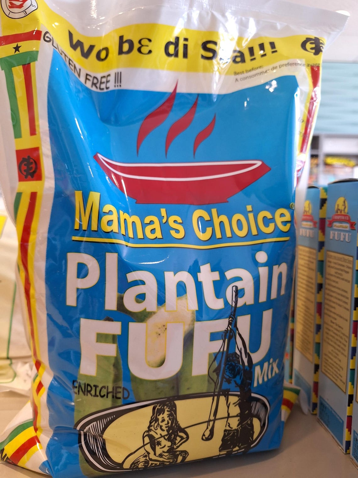 Mama's Choice Fufu 144oz / Plantain Fufu, Ghana Fufu, Gluten-free Fufu ...