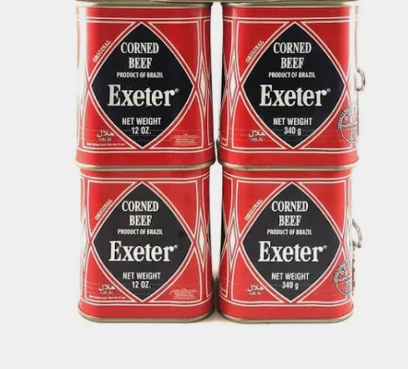 Original Exeter Corned Beef, Canned Beef, Exeter Product of Brazil. - Etsy