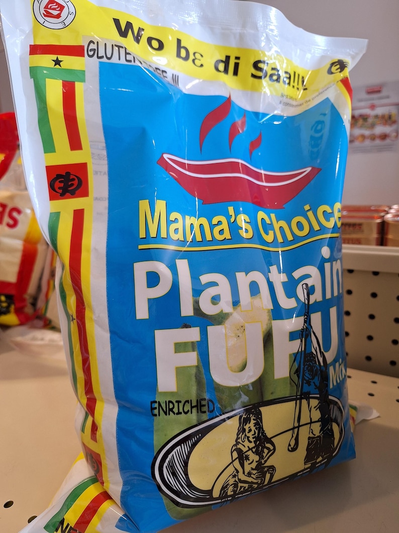 Mama's Choice Fufu 144oz / Plantain Fufu, Ghana Fufu, Gluten-free Fufu ...