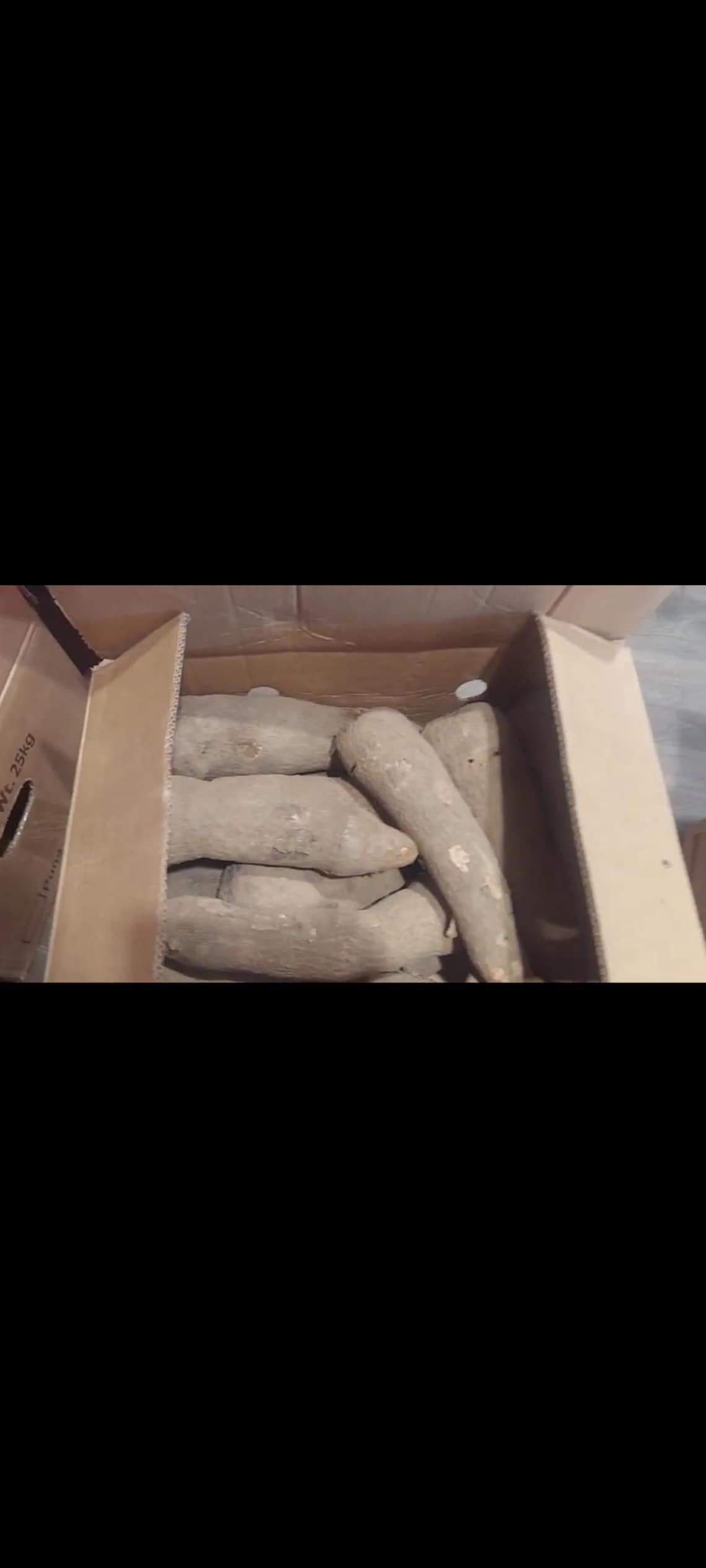 Ghana Yam/ Yam Full Box / Yam Half Box / Yam Quarter Box/ Fresh Ghana ...