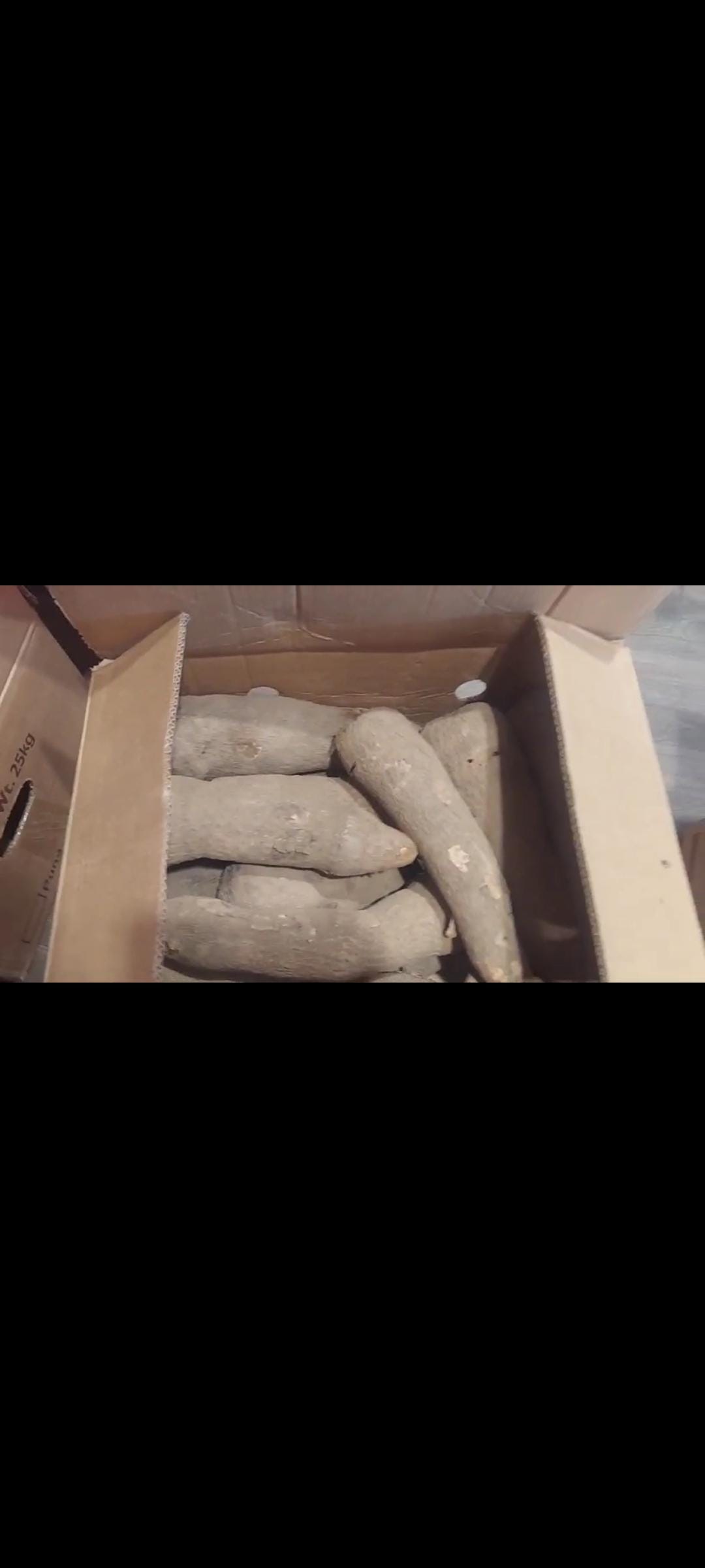 Ghana Yam/ Yam Full Box / Yam Half Box / Yam Quarter Box/ Fresh Ghana ...