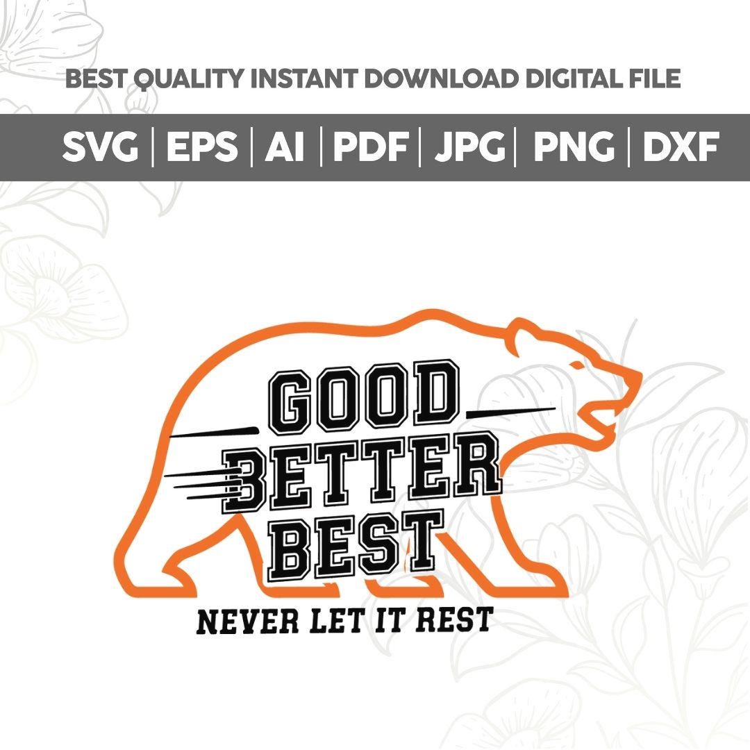 Motivational Bear Quote Design SVG PNG, Motivation Bear Png ...