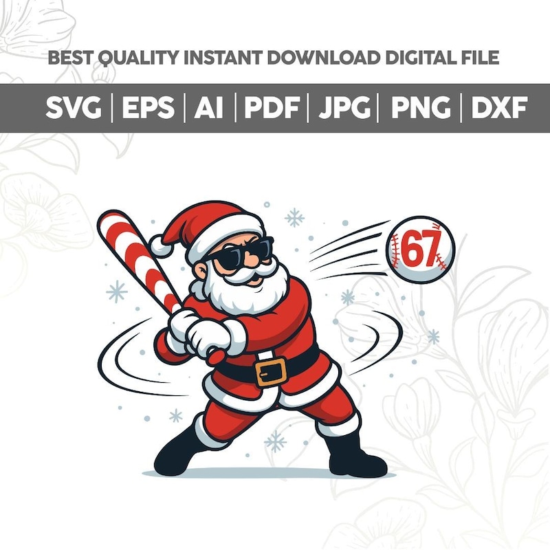 Santa Baseball Hat - Etsy