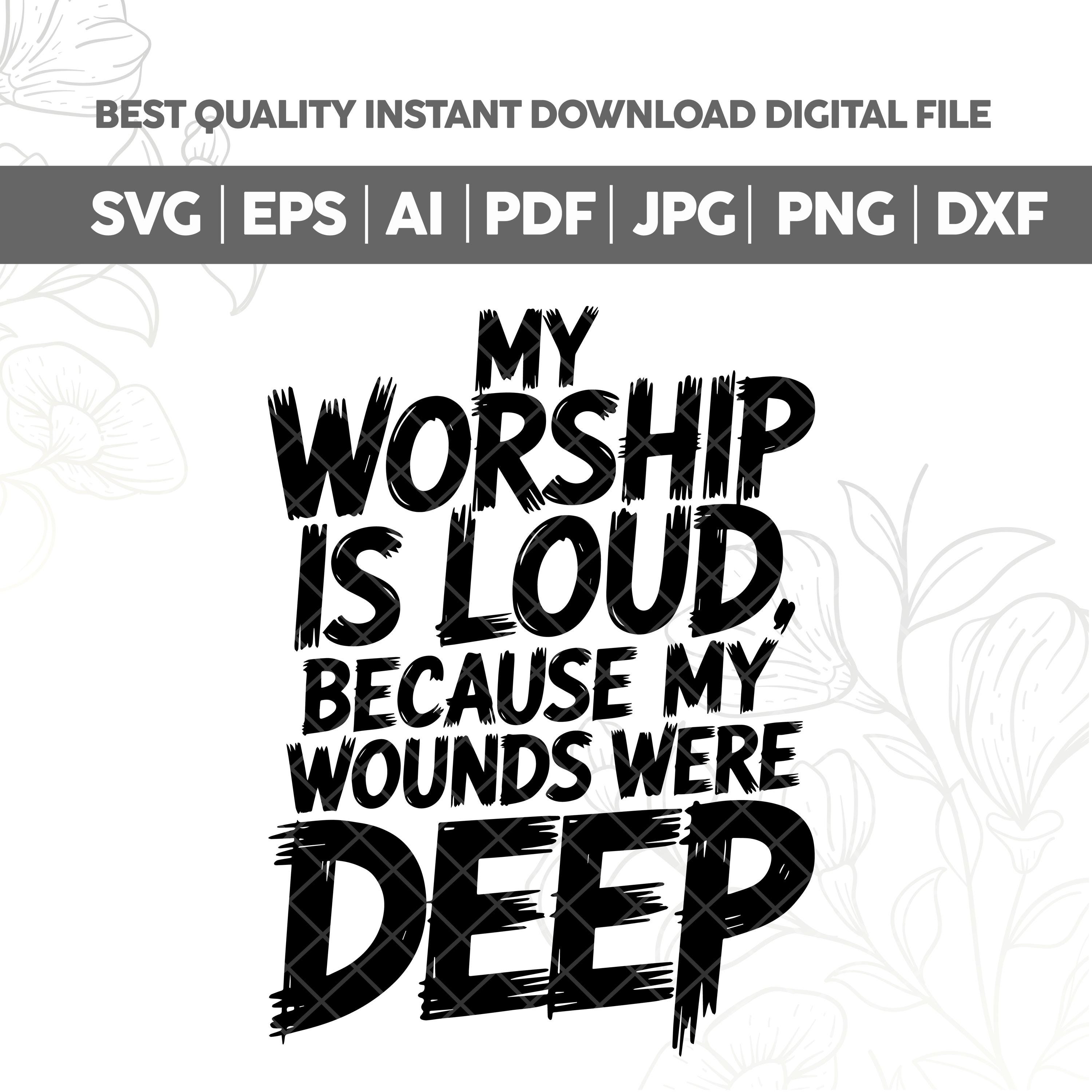 My Worship is Loud SVG Png,jesus Png,preppy Christian Women Design ...