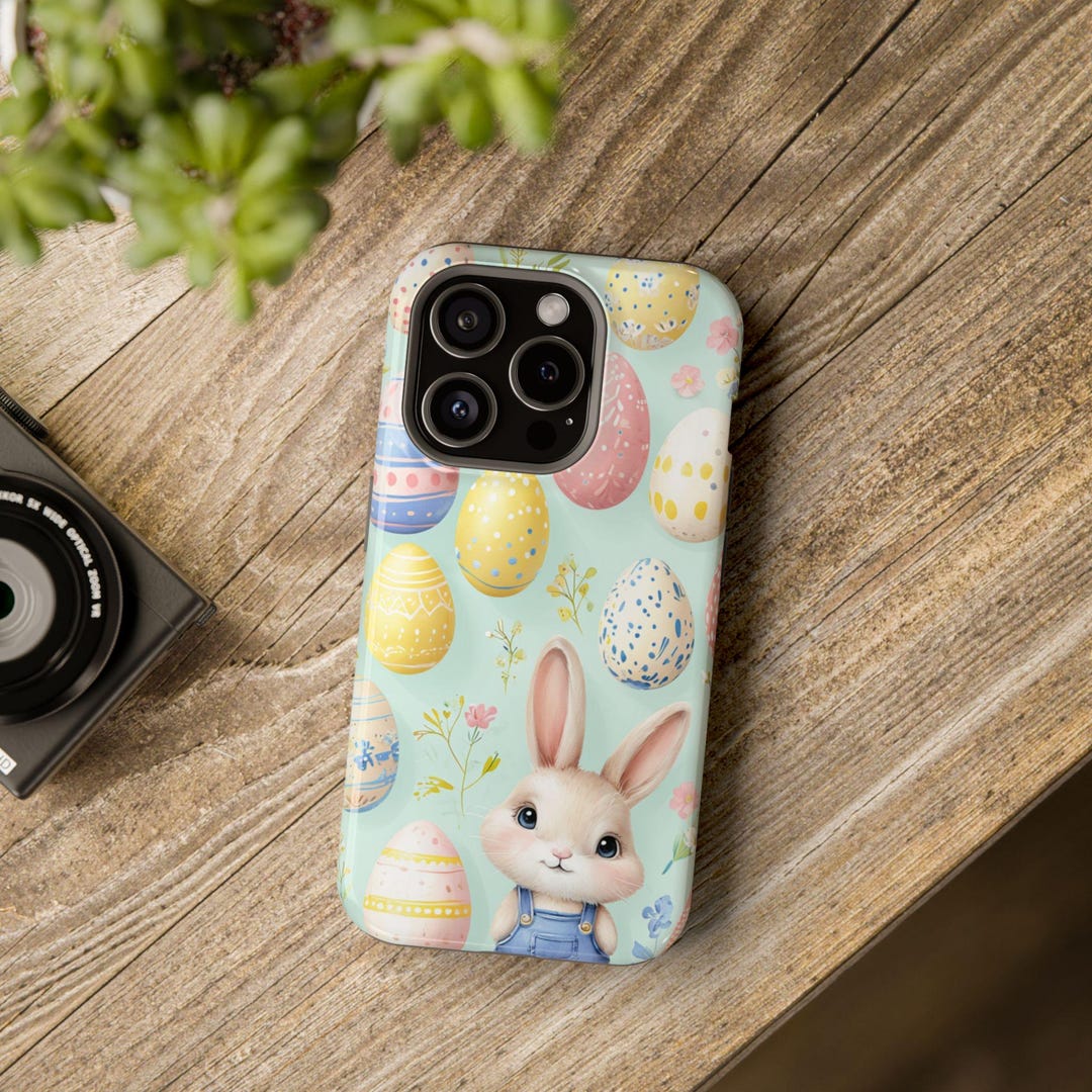 IPhone Easter Bunny Magsafe Tough Case, Easter Egg Phone Cover, Cute ...