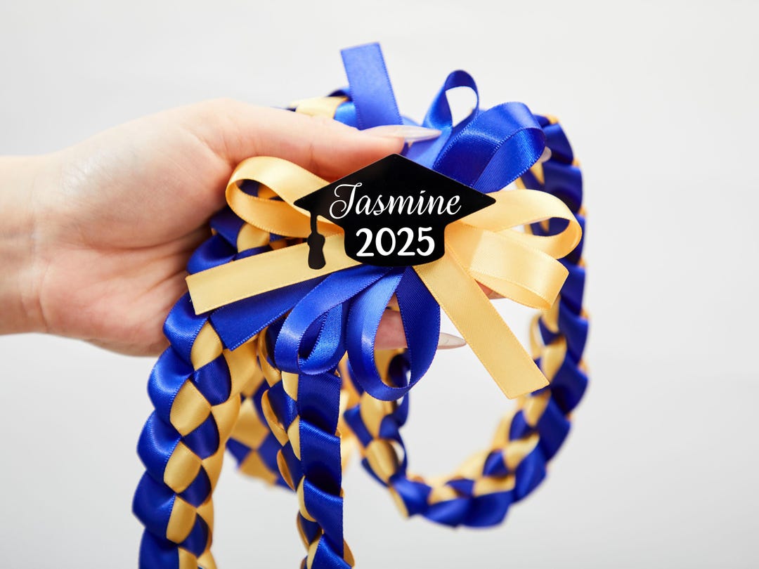 Personalized Graduation Lei With Name Custom Graduate Ribbon 2025 Gifts ...