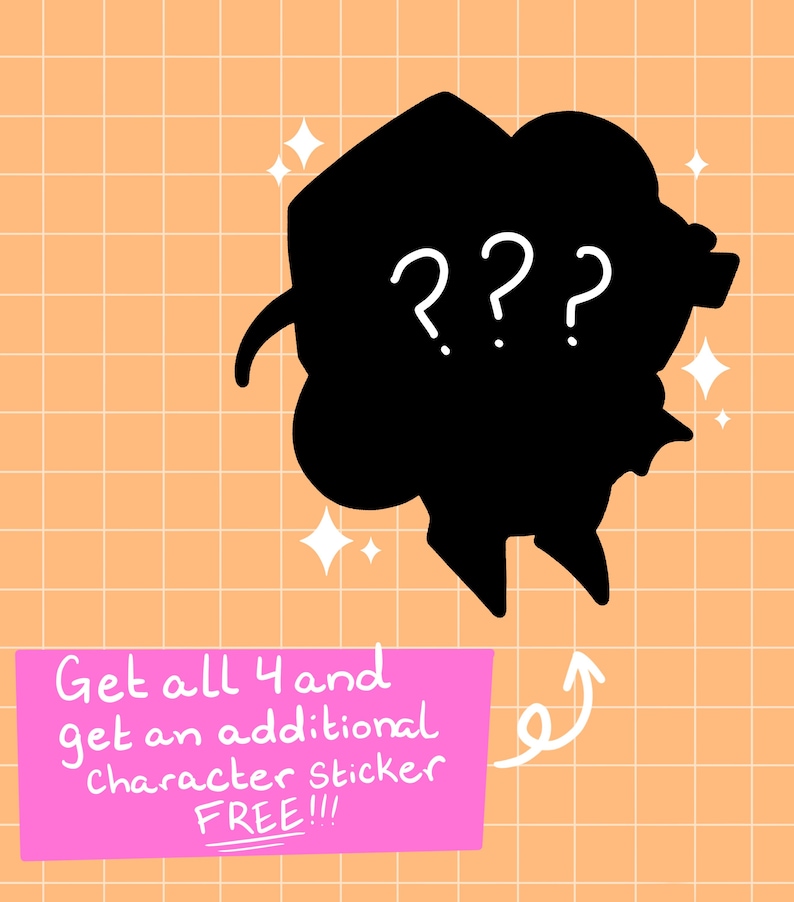 ENA Dream BBQ Character Stickers - Etsy