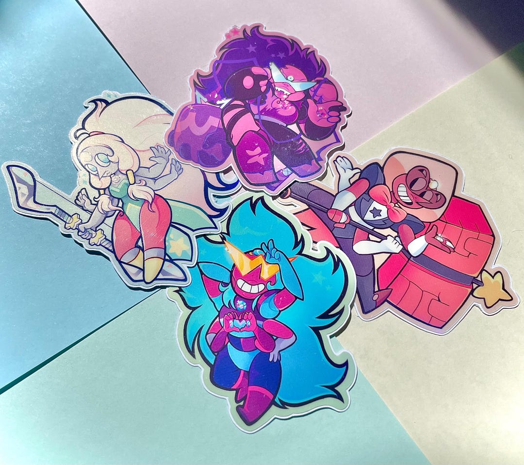 Crystal Gem Fusions Steven Universe Stickers | Sugilite, Opal, Sardonyx ...