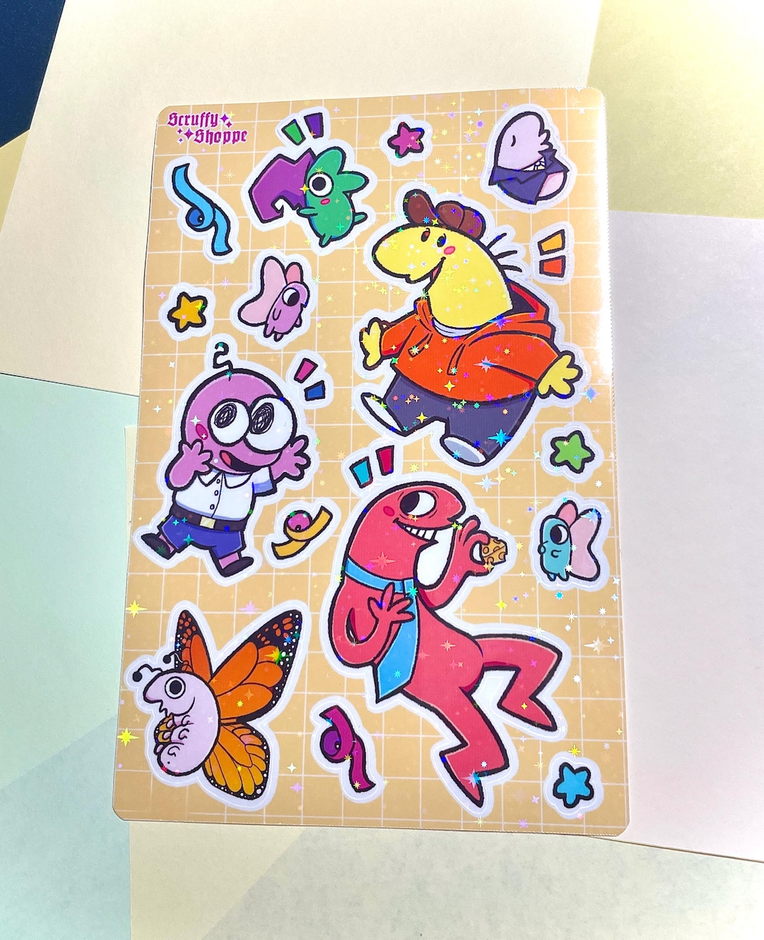 Smiling Friends Sticker Sheet - Etsy