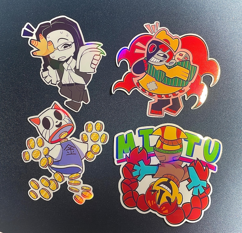 ENA Dream BBQ Character Stickers - Etsy