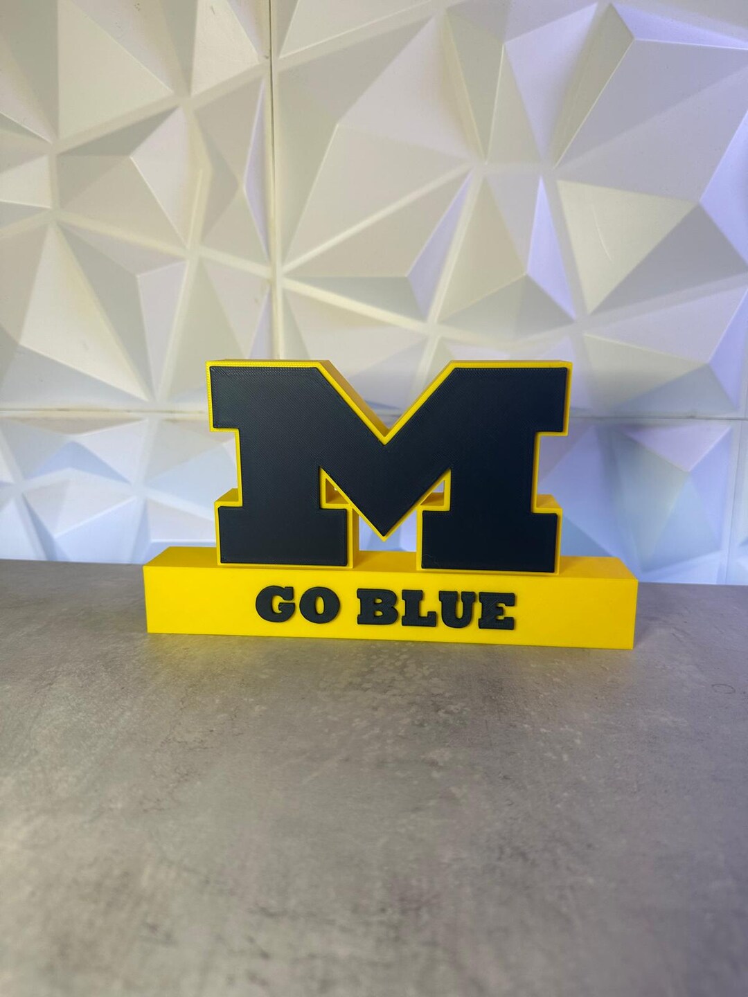 Custom 3D Printed University of Michigan Block M - Etsy