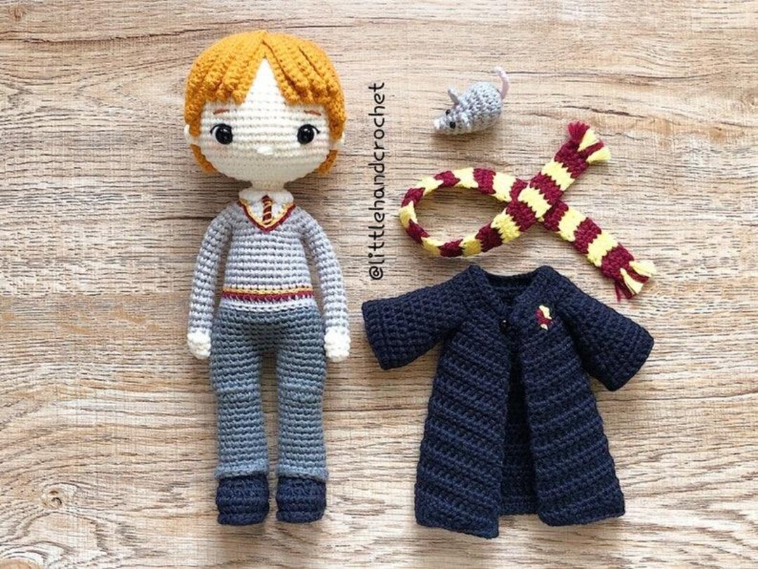 Ron Weasley Crochet Pattern PDF in English, Amigurumi Crochet Toy ...