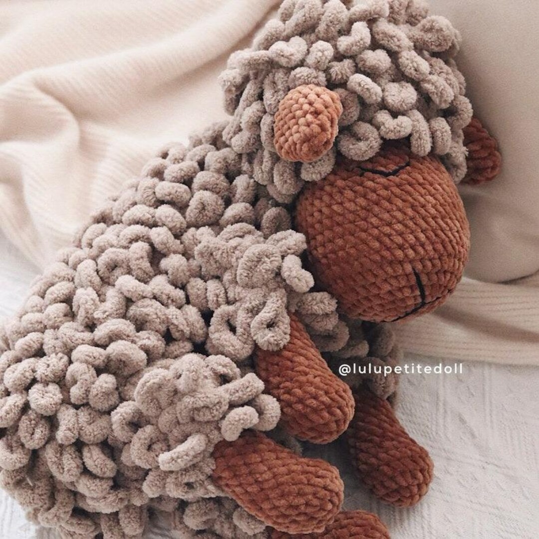 Sheep Sleeping Crochet Pattern PDF in English, Amigurumi Crochet Toy ...
