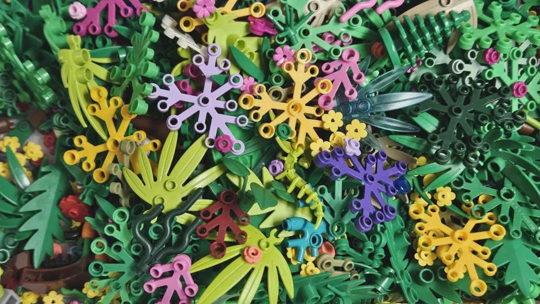 LEGO Foliage Lot – 50 Assorted Plants for Custom Builds - Etsy