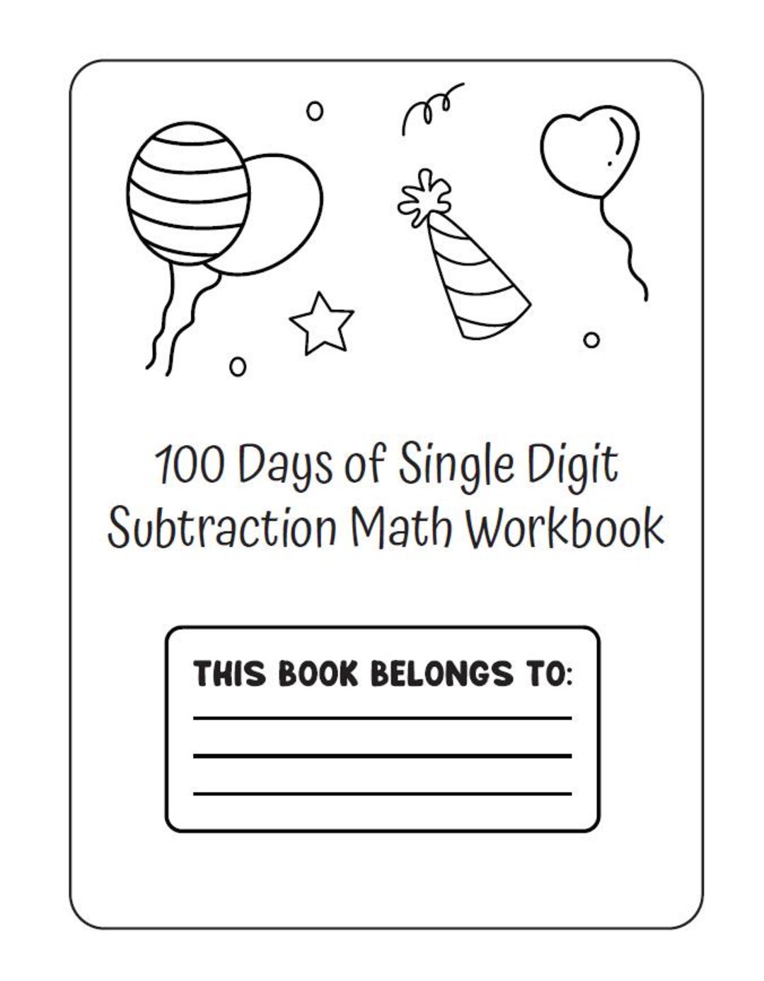4 Set Mathematics 100 Days Activity (+ - X ÷) - Etsy