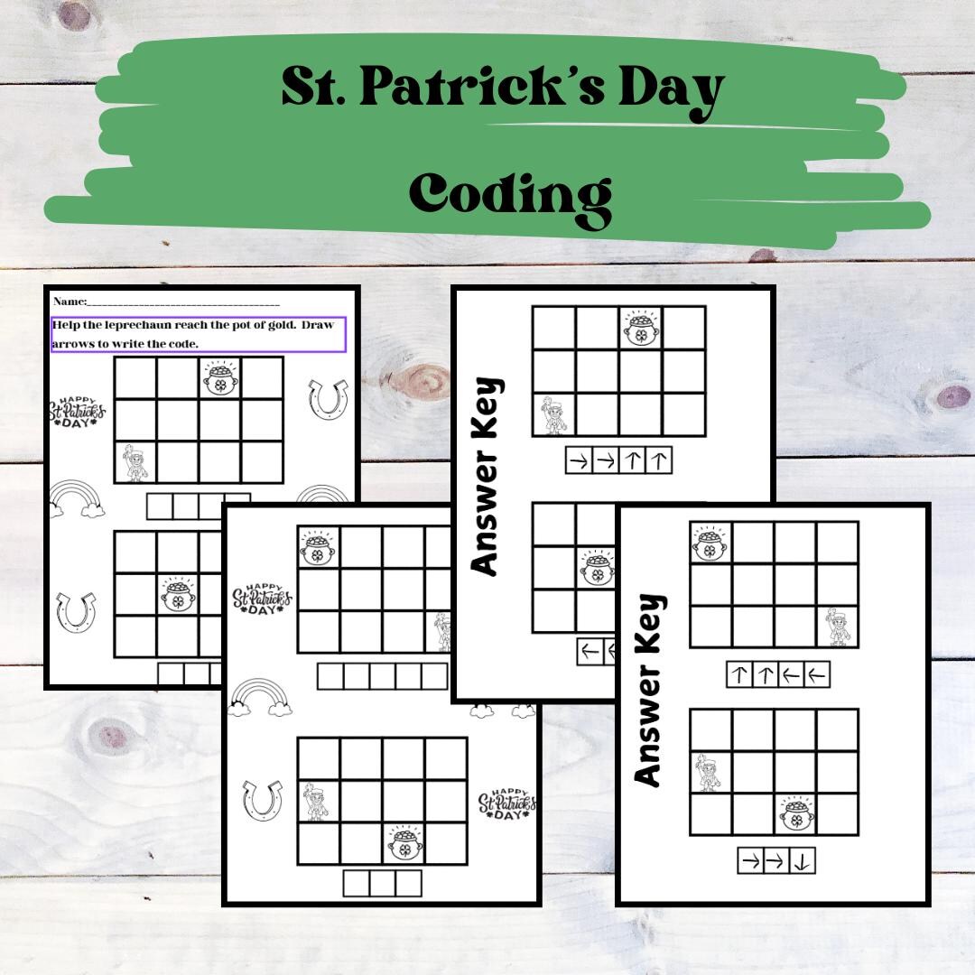 St. Patrick's Day Coding - Etsy