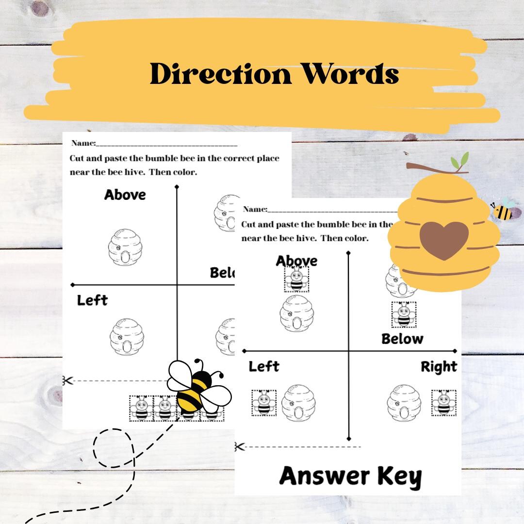 Spring Time Direction Words - Etsy