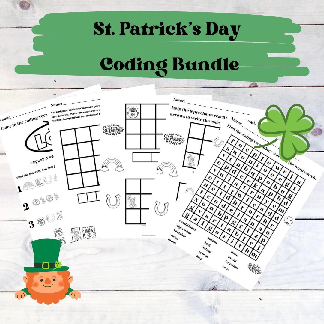 St. Patrick's Day Coding Bundle - Etsy