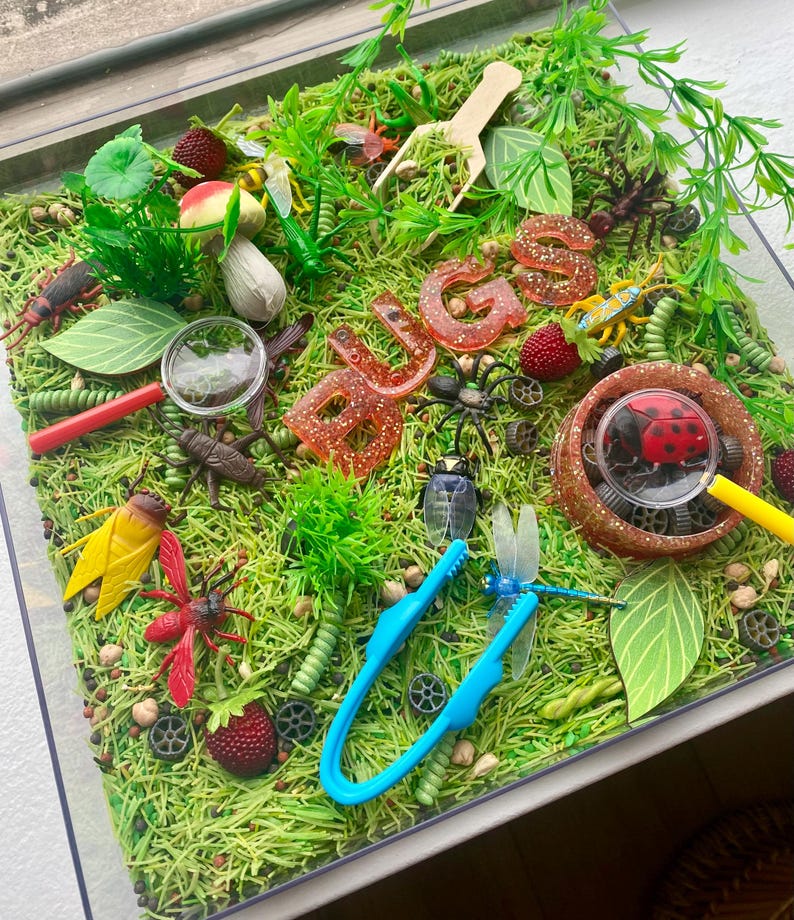 Bugs Sensory Bin, Garden Sensory Bin Filler, Bug Sensory Play ...