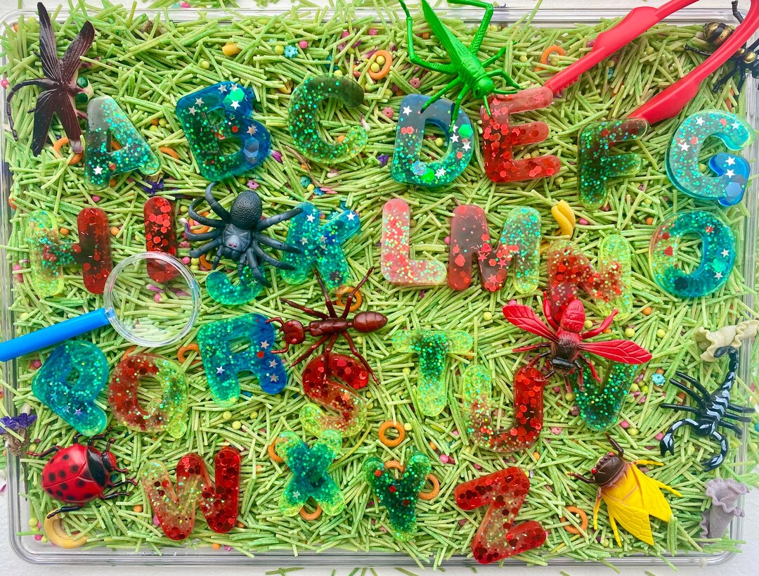Bug & Alphabet Letter Hunt | Sensory Play | Bug Sensory Bin Kit ...
