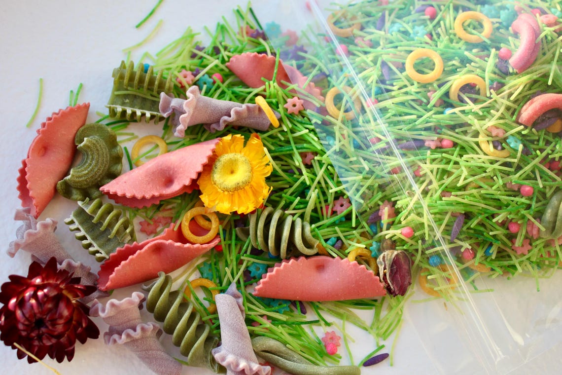 Spring Sensory Bin Filler, Flower Garden Sensory Bin, Grass Sensory Bin ...