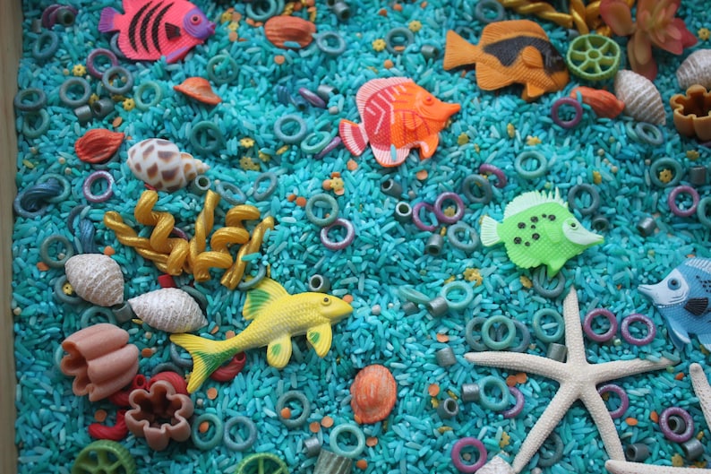 Ocean Sensory Bin Kit for Kids, Fine Motor & OT Play - Etsy