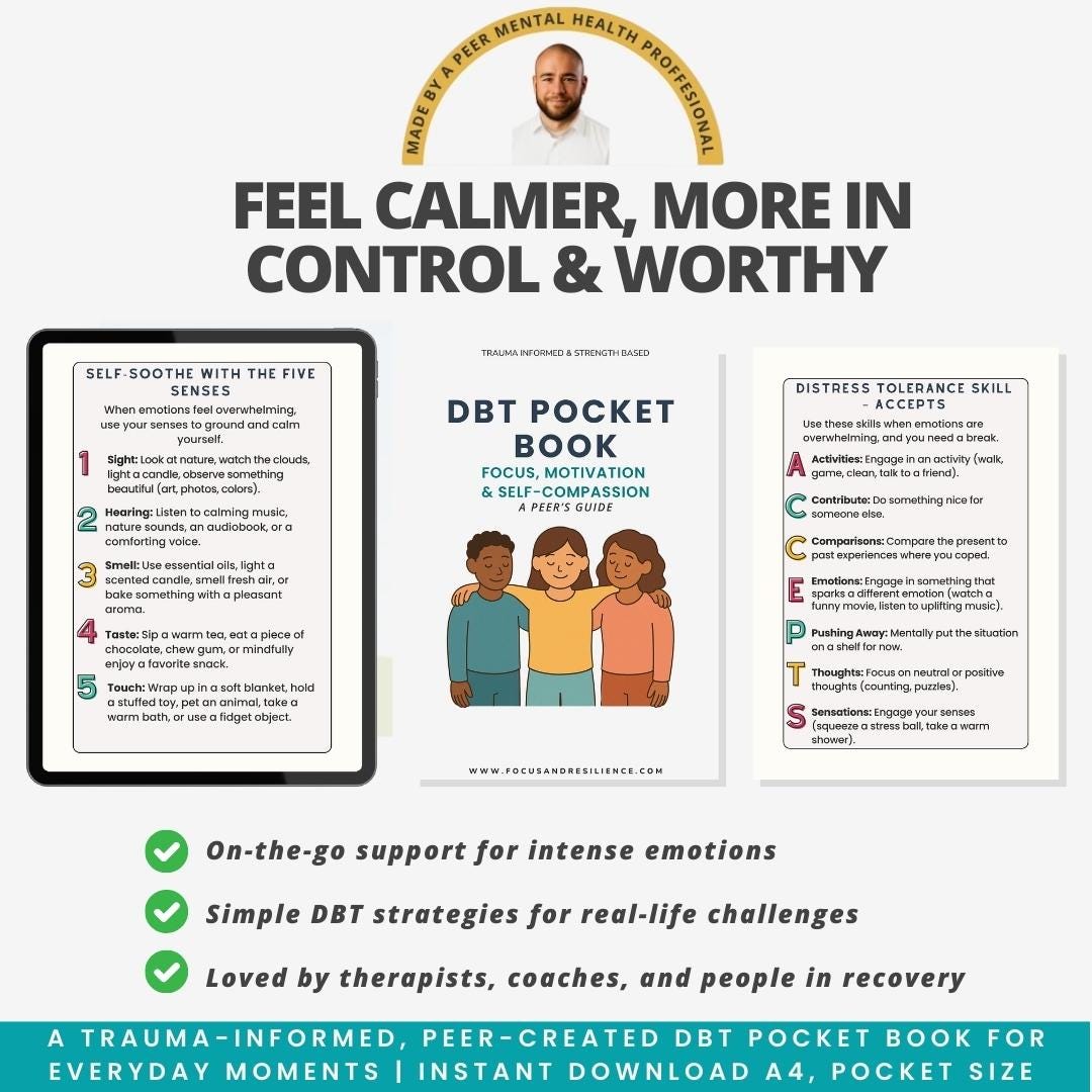 DBT Skills Pocket Book – Trauma-informed Mental Health (PDF Pattern) - Etsy