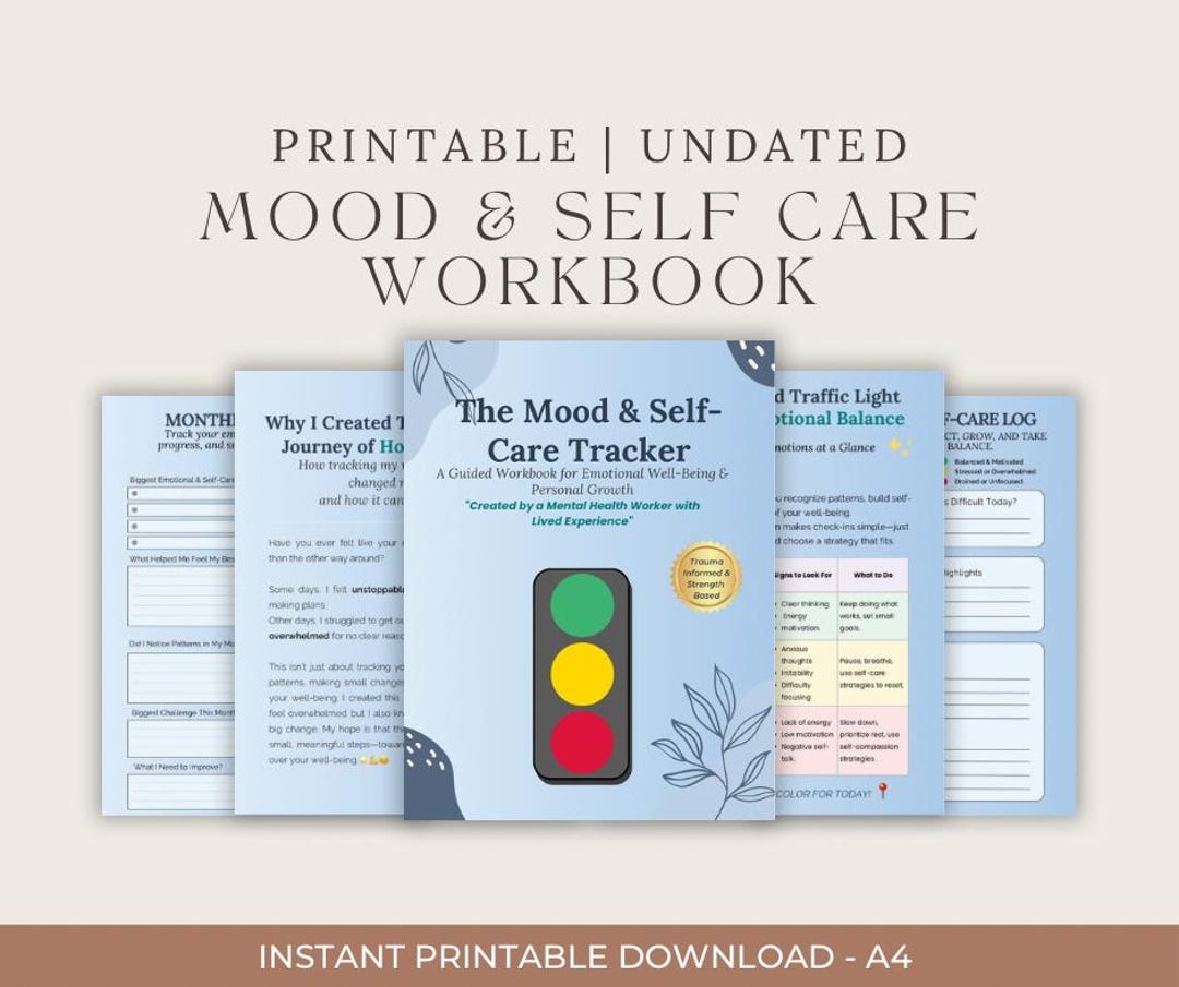 Premium | Mood & Self-care Tracker | Mental Health Journal | Digital ...