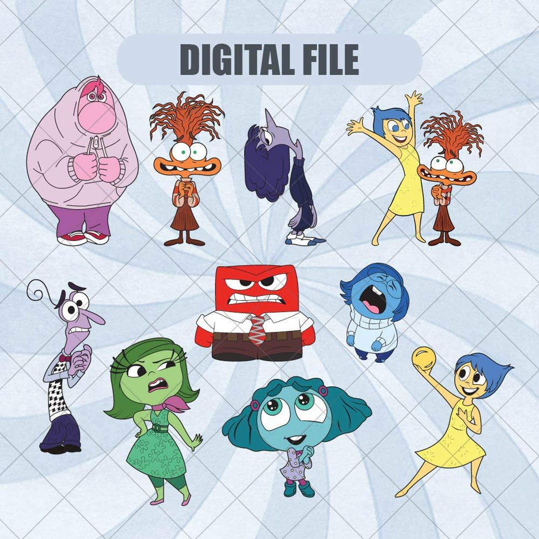 Inside Out Svg Inside Out Character Svg Inside Out Png Clipart Instant ...