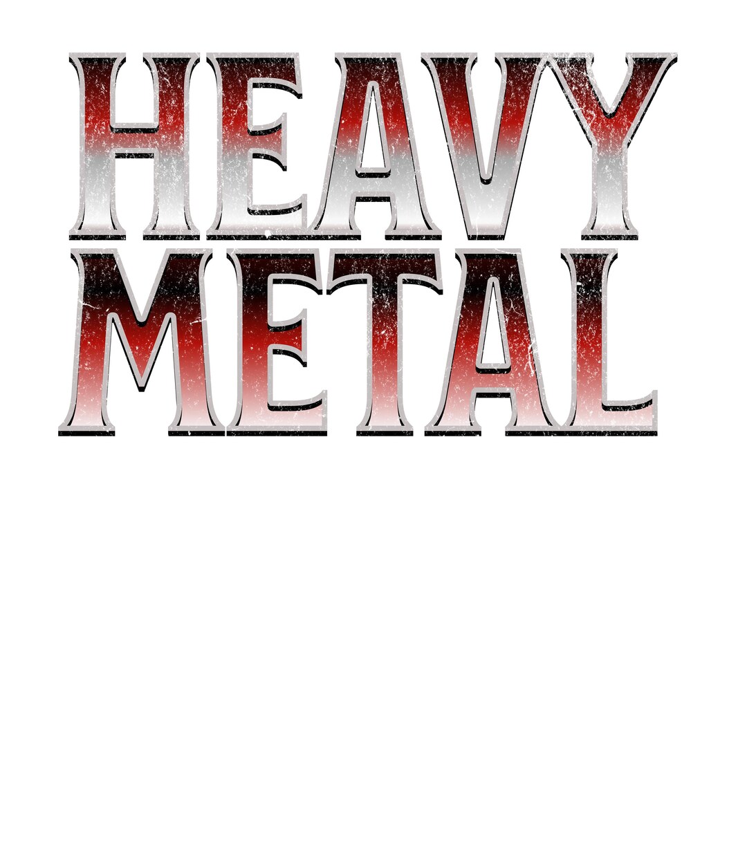 Heavy Metal Text Design | Digital Download | Rock Band Font PNG ...