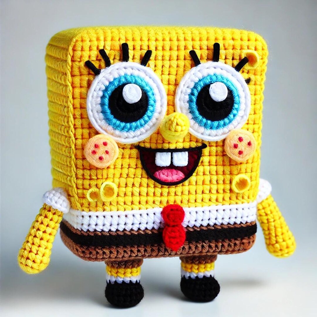 Sponge Hero Amigurumi Crochet Pattern - PDF Tutorial - Etsy