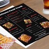 Editable Black & Orange Food Menu Template: Restaurant, Cafe (canva ...