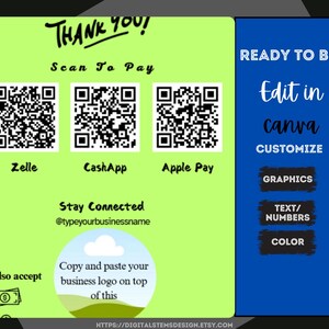 Personalized Scan-to-pay QR Code | Custom Payment Sign for Businesses ...