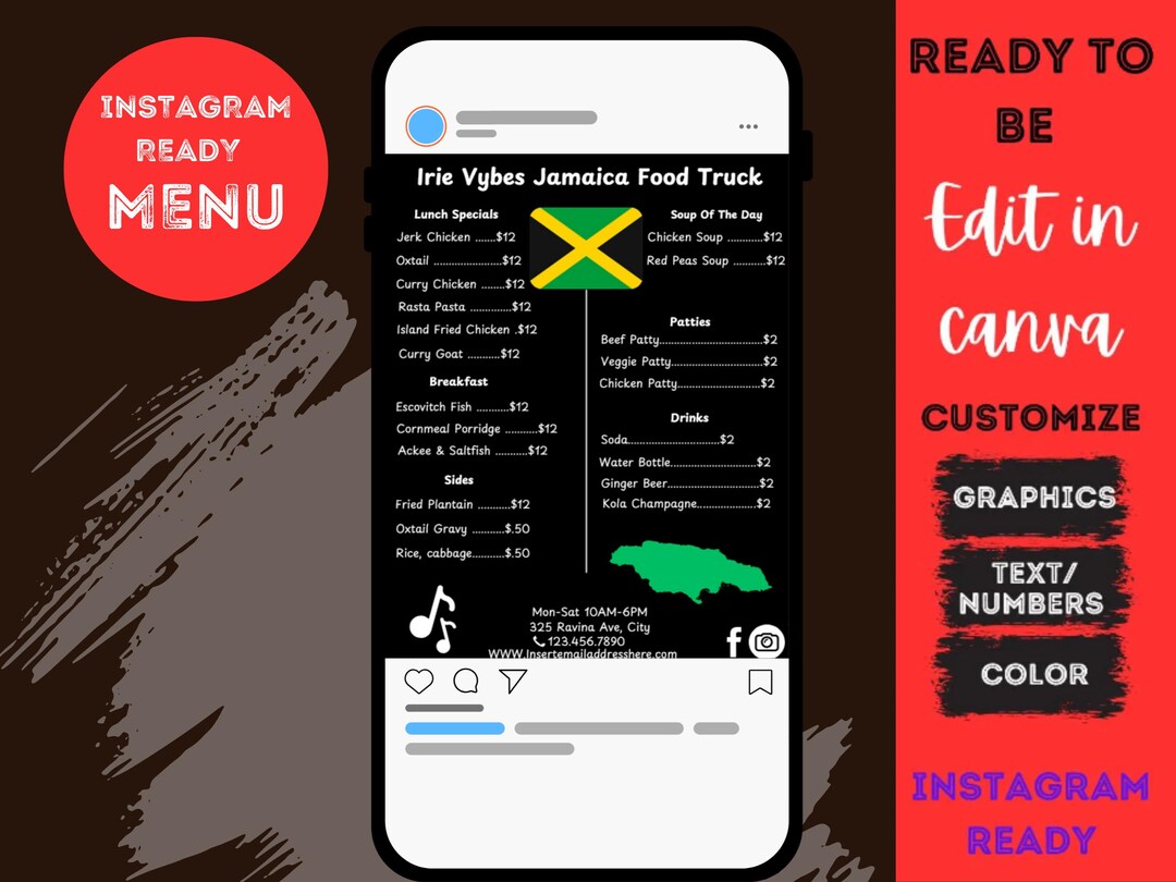 Create Insta-worthy Menus With This 5 Seconds Video Menu Template ...