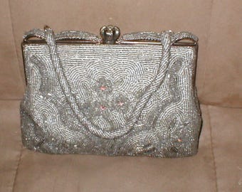 Pewter evening bag | Etsy