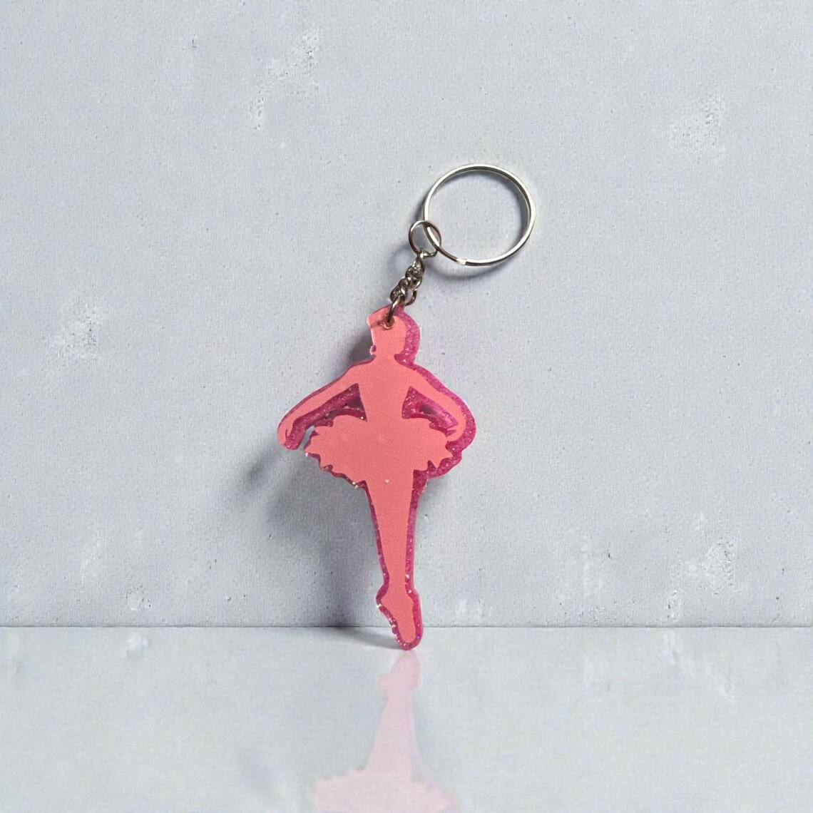 Glitter Acrylic Ballerina KEYCHAIN -dance Bag, Backpack – Dancer Gift ...