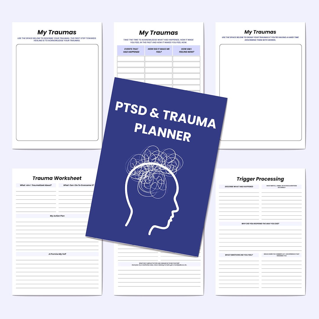 Printable PTSD Planner, Mental Health Planner, PTSD Journal, Trauma ...